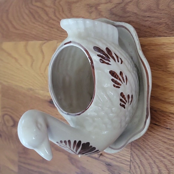 Vintage | Accents | Cdp Swan Duck Planter With Attached Underplate ...